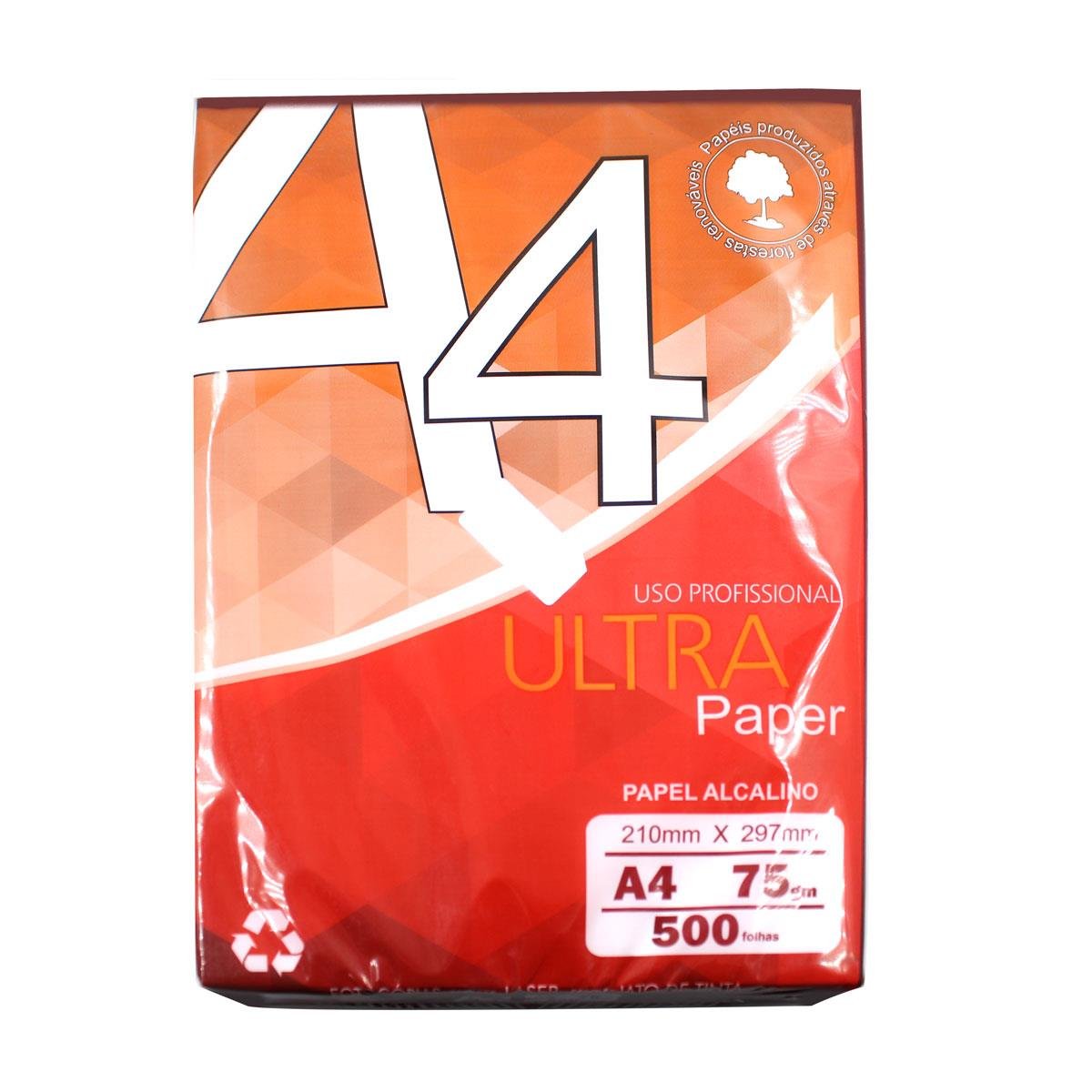 Papel A4 Sulfite 500 Folhas 210Mm X297Mm Ultra Paper